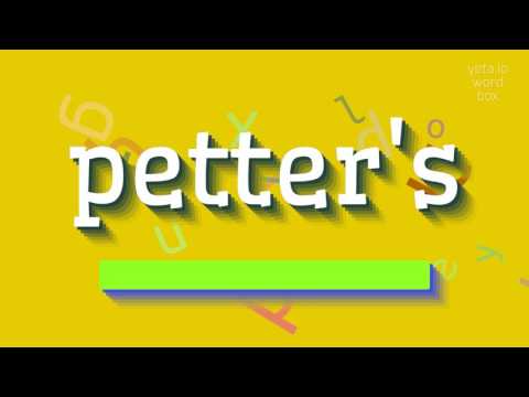 How to say "petter's"! (High Quality Voices)
