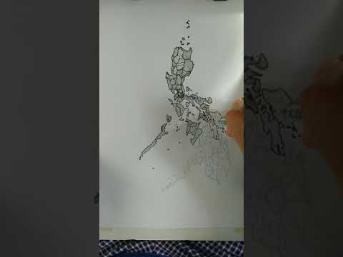 How to Draw Map of the Philippines (Time Lapse)