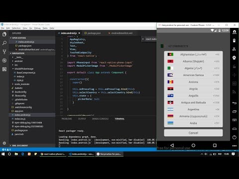 React Native - How to make phone input android and IOS