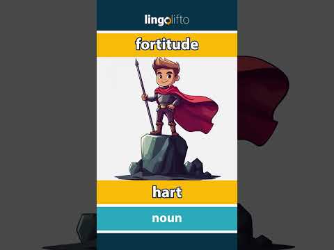 🇬🇧🇵🇱 fortitude - hart : learn English : Uczmy się angielskiego : vocabulary builder