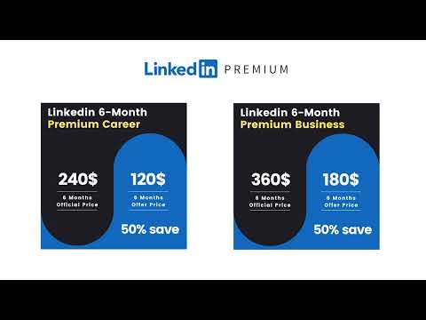LinkedIn 50% Discount Premium Career / Premium Business Subscription