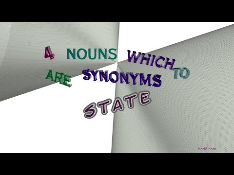 state - 4 nouns with the meaning of state (sentence examples)