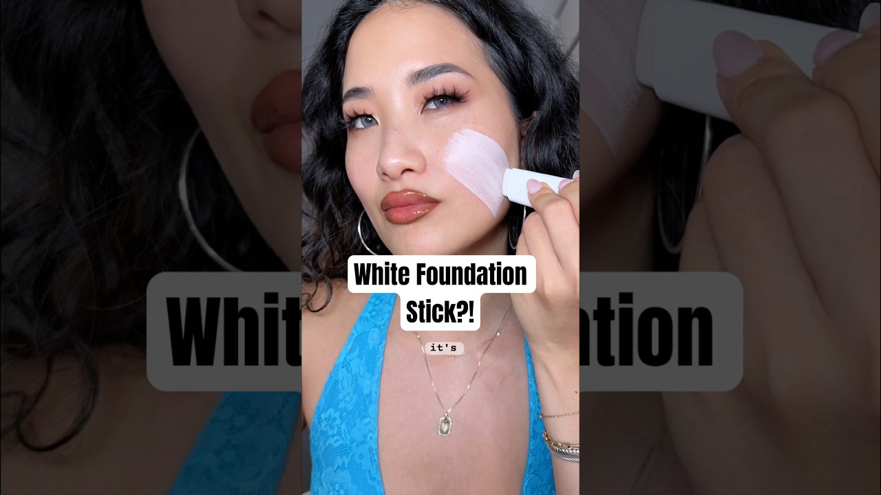 White foundation stick?!! #makeupchallenge #makeup #makeupreview #foundation #foundationreview