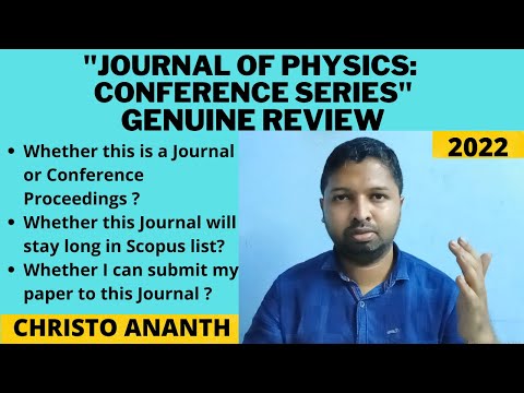 Christo Ananth - Journal of Physics: Conference Series - Review in English - Scopus Indexed Journal