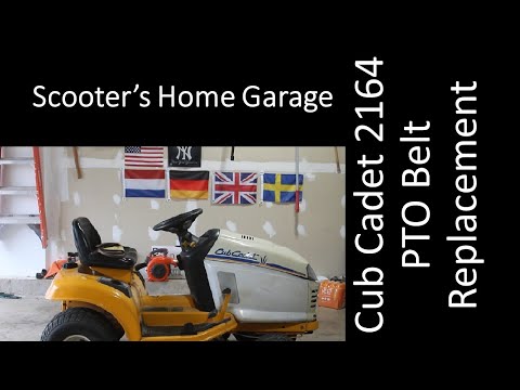Cub Cadet Series 2000 Model 2164 PTO Belt Replacement