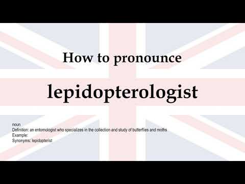 How to pronounce 'lepidopterologist' + meaning