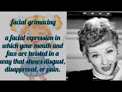 Grimace | meaning with sentence explanation | meaning in hindi | pain | disgust |