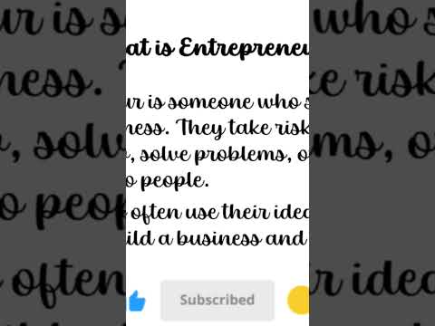 #Entrepreneur #entrepreneurmindset Define Entrepreneur?