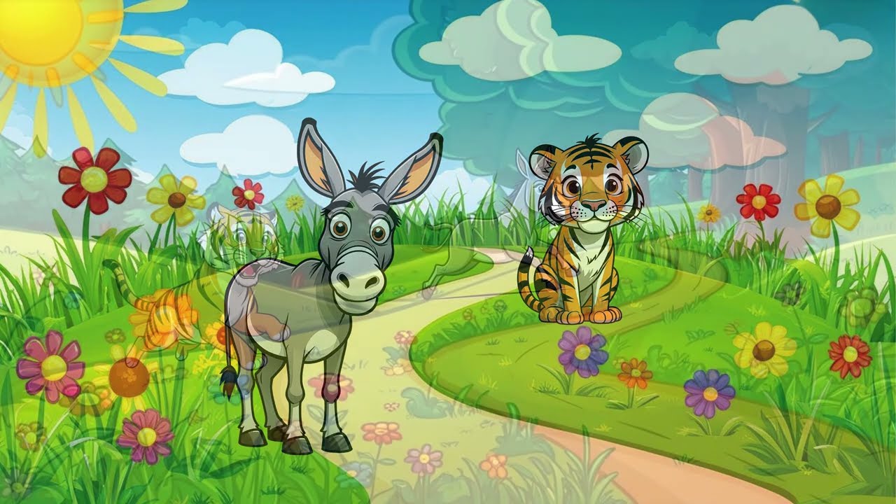The Donkey, the Tiger, and the Wise Lion - The Color of Grass - ABCD Tales