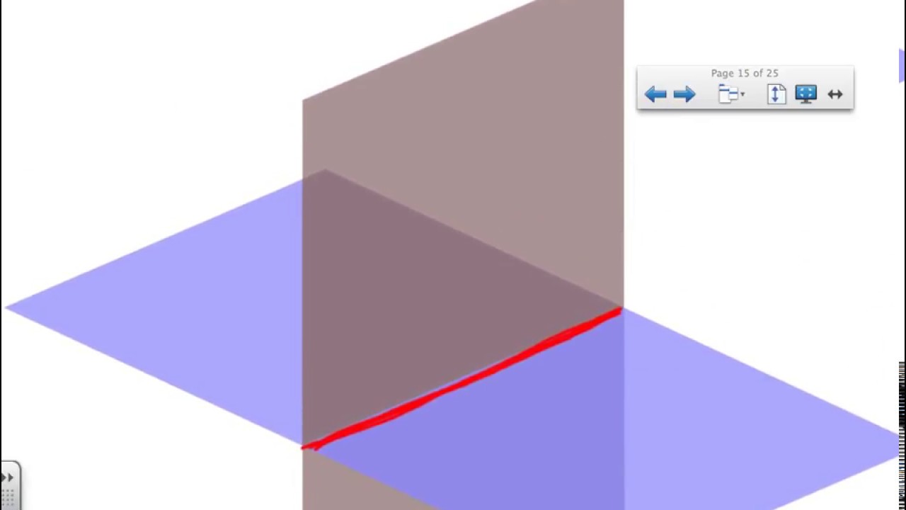 Intersections of Lines and Planes