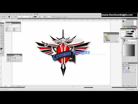 Creation of The Crimson Knights Logo 1 - 7 / 9