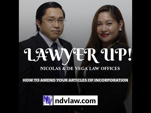 HOW TO AMEND THE ARTICLES OF INCORPORATION OF A CORPORATION IN THE PHILIPPINES
