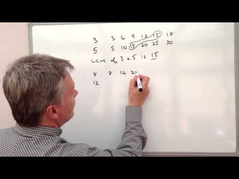 How to work out LCM - Lowest Common Multiple - the easy way