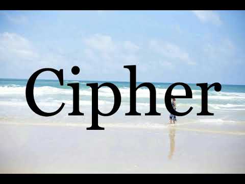 How To Pronounce Cipher🌈🌈🌈🌈🌈🌈Pronunciation Of Cipher