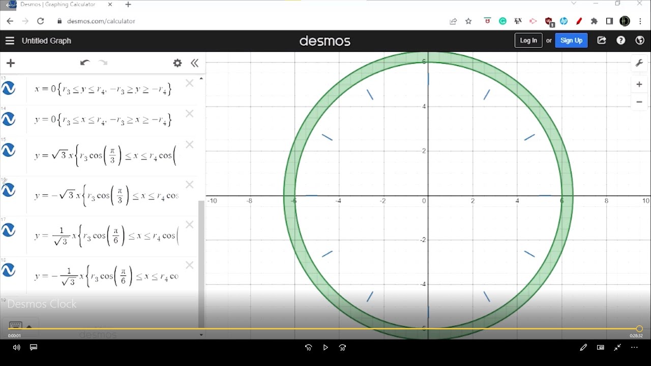 Desmos Clock Graphing Tutorial (Part 1)