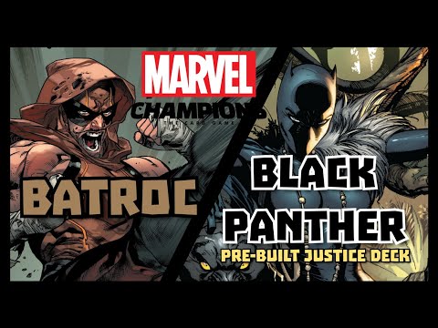 Marvel Champions LCG Deck Testing Black Panther Pre-Built Justice vs. Batroc