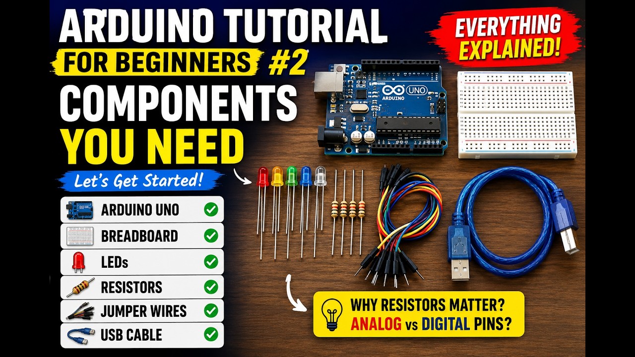 Arduino Tutorial for Beginners #2 | Components You Need