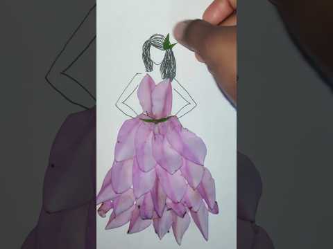 Art with flowers and leaves 🌿✨ #flowers #purple #art #hobby