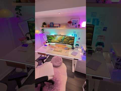 welcome to my cozy gamer girl setup โจ๐ฎ #setups #desksetup #pcgamingsetup