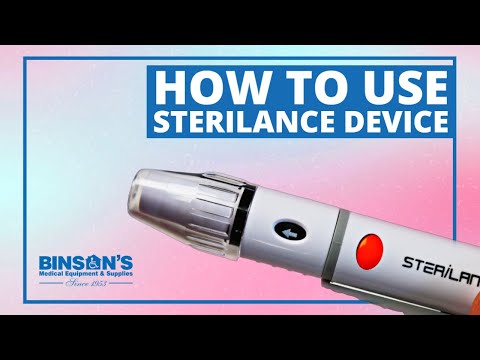 How to use the STERILANCE Lancet Device