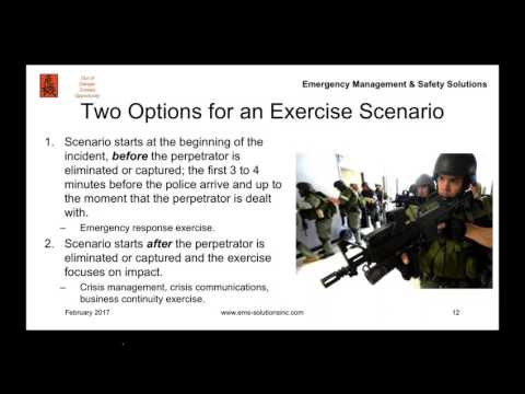 Designing an Active Shooter Training Exercise