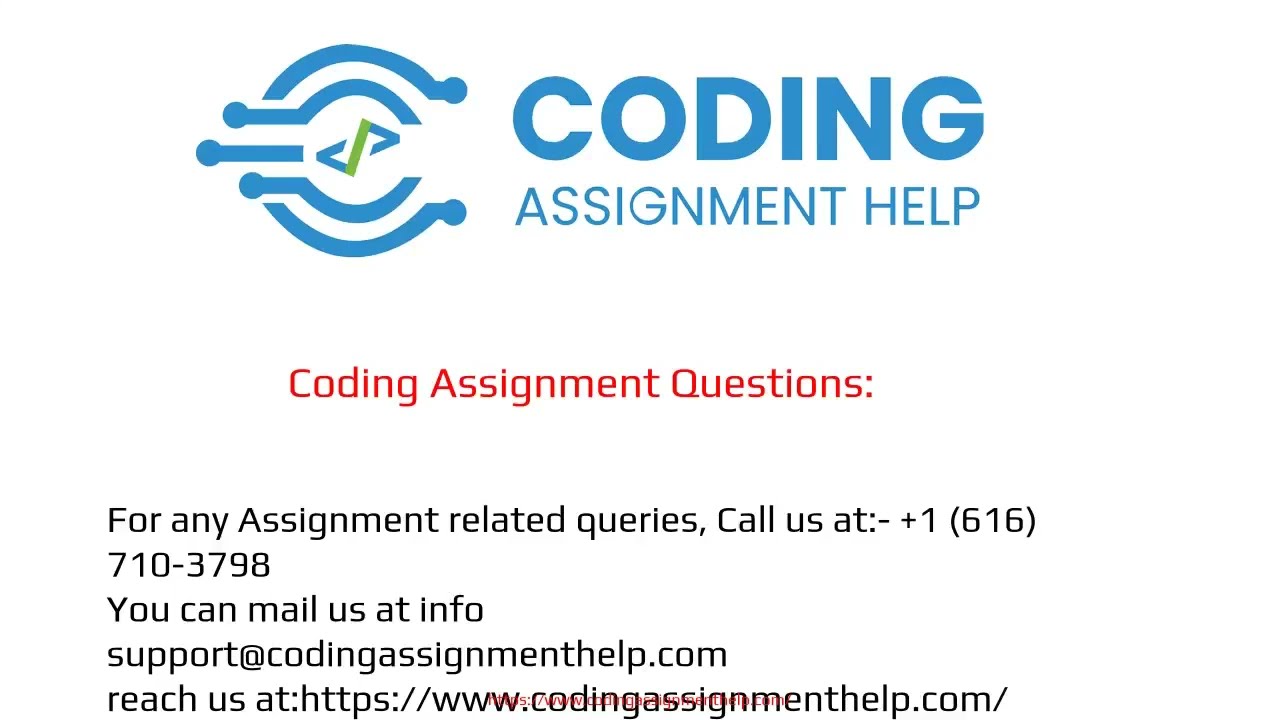 Coding Assignment Question & Solution