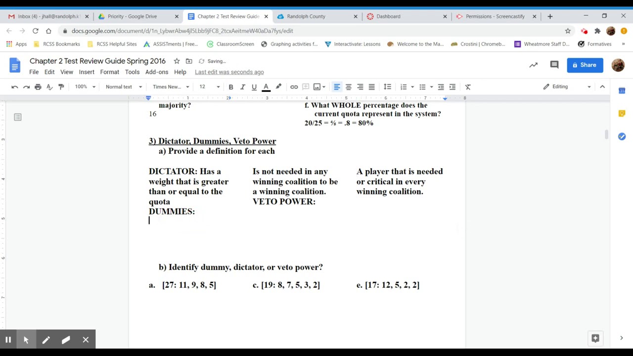 U2 Test Review Examples and Instruction