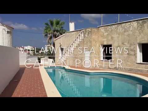 Ref: 34065 Cala’n Porter | Sea Views, private villa with tourist licence in popular resort