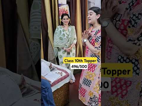 Class 10th National Topper 🔥 | Scored 496/500 #physicswallah #cbse