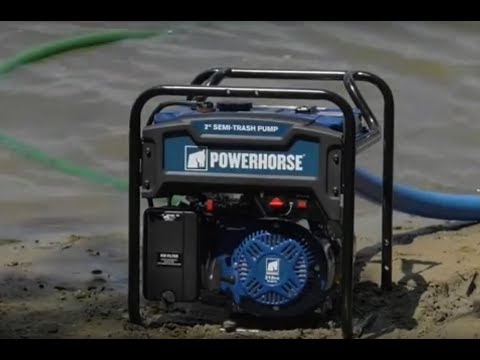 Powerhorse Extended Run Full Trash Water Pump 3in. Ports 11820 GPH 1 1/8in. Solids Capacity 212cc O