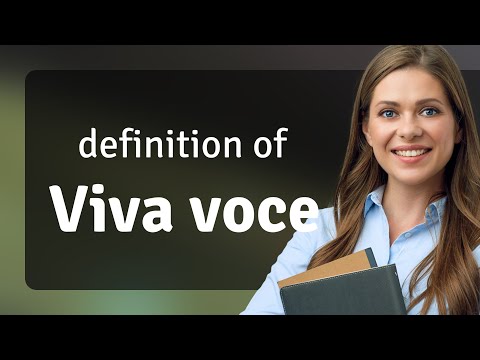 Viva voce | definition of VIVA VOCE