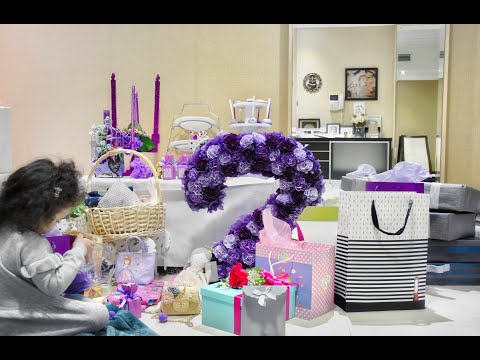 Disney Princess Birthday Party with Aarvi turning 2 - Sofia the First Purple Pink Lilac Decor Ideas