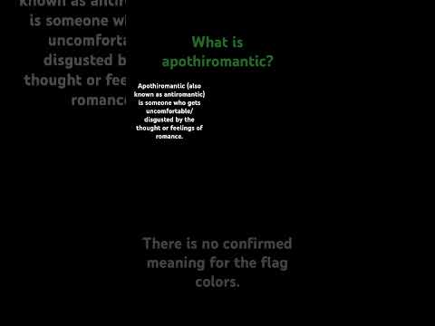 What does apothiromantic mean? #pridemonth #lgbtqia #apothiromantic