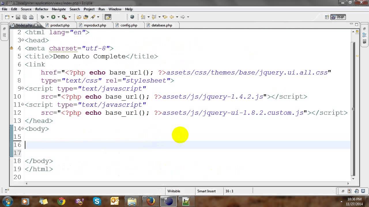 Codeigniter AutoComplete Search