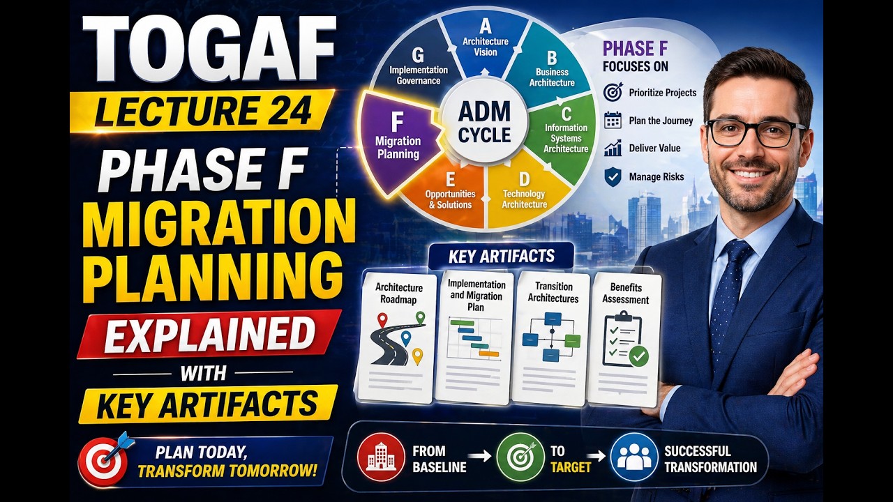 24 TOGAF Batch Phase F Migration Planning Explained + Key Artifacts