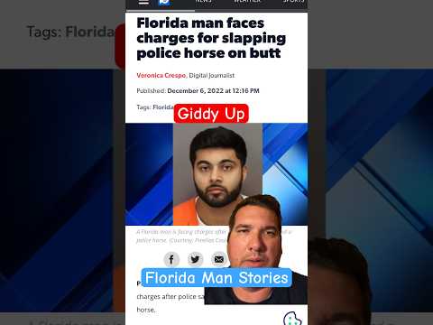 Smacked Police Horse on the A$$, but saved his!