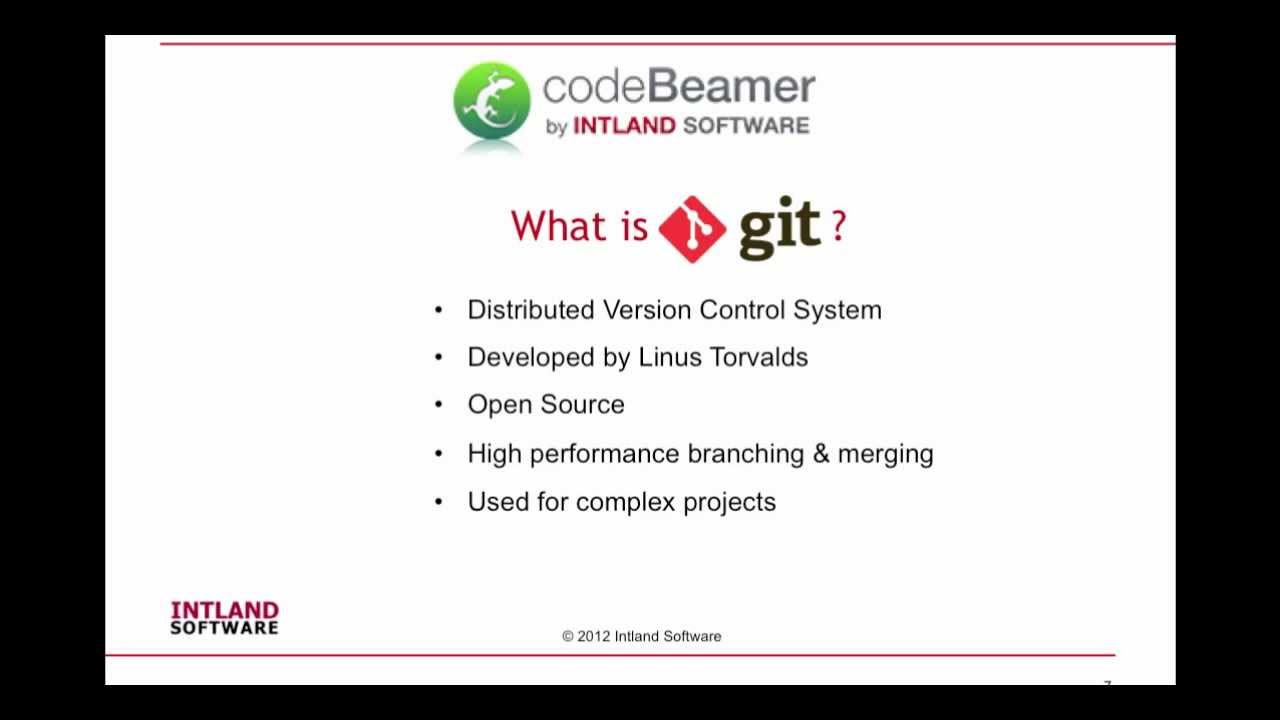 Git with codeBeamer