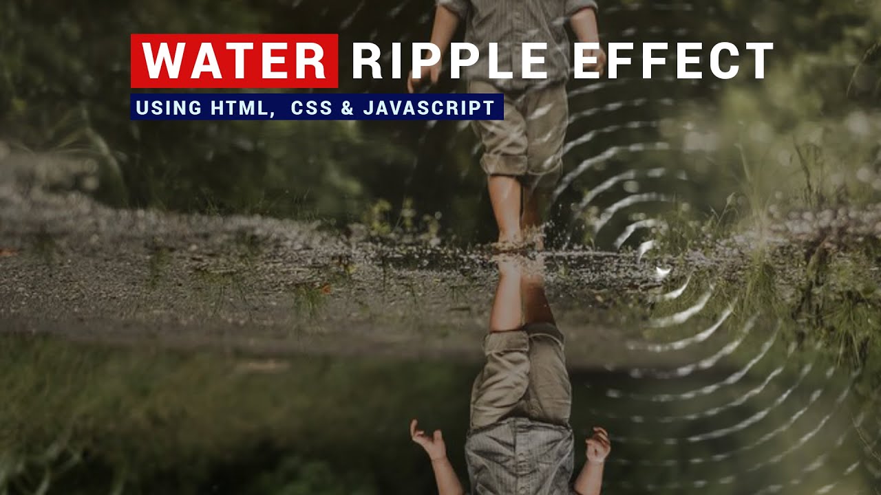 How to Create Water Ripple Effect Using HTML, CSS & JAVASCRIPT | Jquery plugin