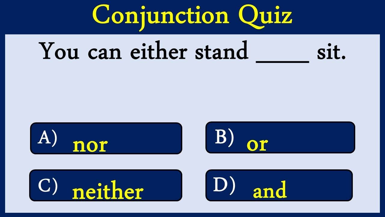 conjunction Quiz 6: Can You Score 15/15?