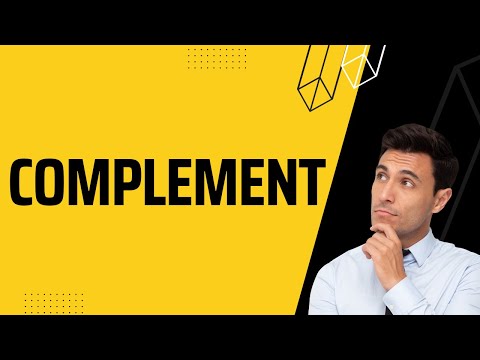 What Does COMPLEMENT Means || Meanings And Definitions in ENGLISH