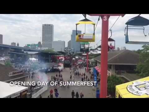 Take a ride on the Skyglider at Summerfest