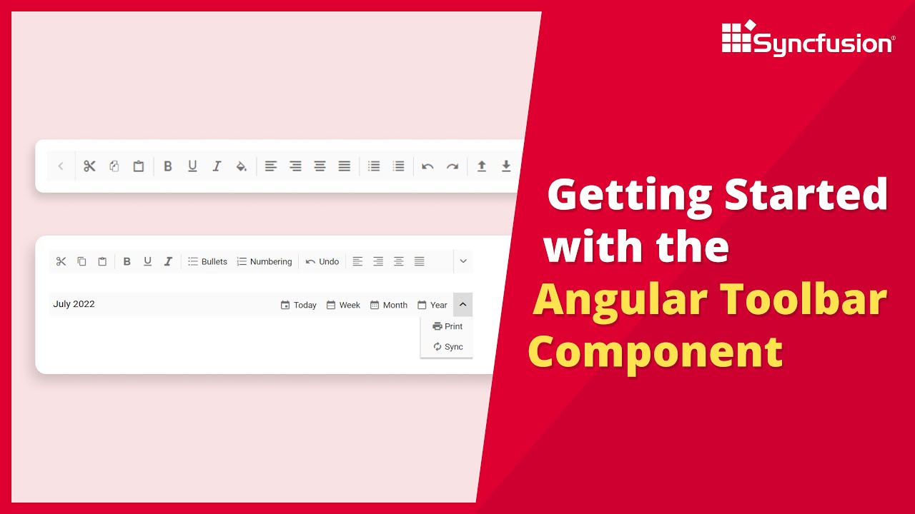 Getting Started with the Angular Toolbar Component