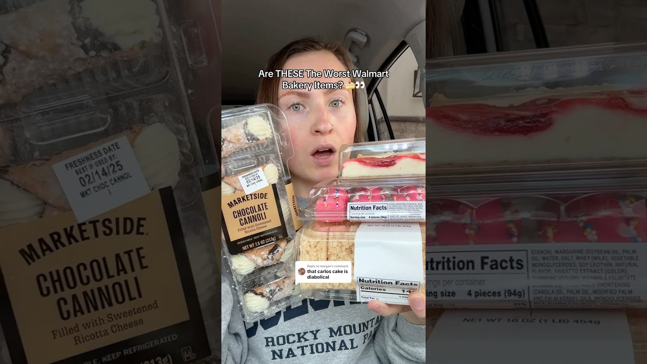 are THESE the worst items in Walmart's bakery? y'all are crazy #walmartfinds #groceryhaul #dessert