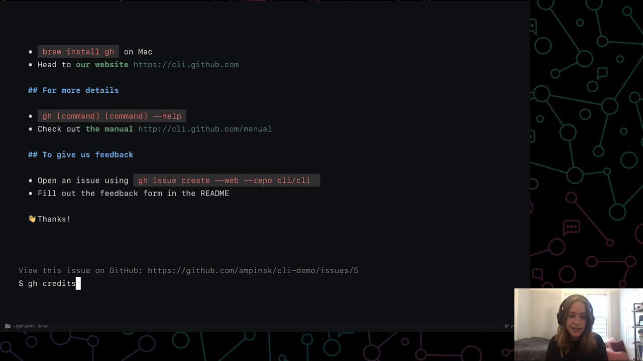 GitHub CLI demo