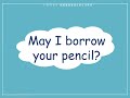 句子活用：May I borrow [your pencil]? | 英語文 | 均一教育平台