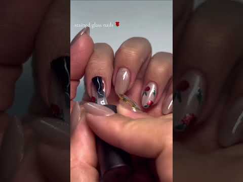stained glass nails 🥀 #nailart
