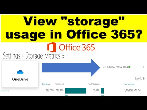 How to view storage usage in office 365? Check the remaining storage space in office 365 OneDrive