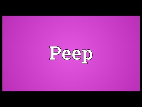 Peep Meaning