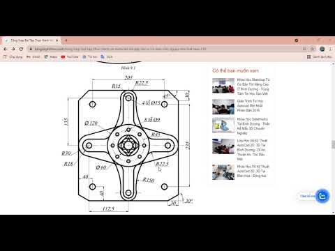✅ THỰC HÀNH VẼ AUTOCAD 2D CƠ BẢN NÂNG CAO bài thực hành số 9P2