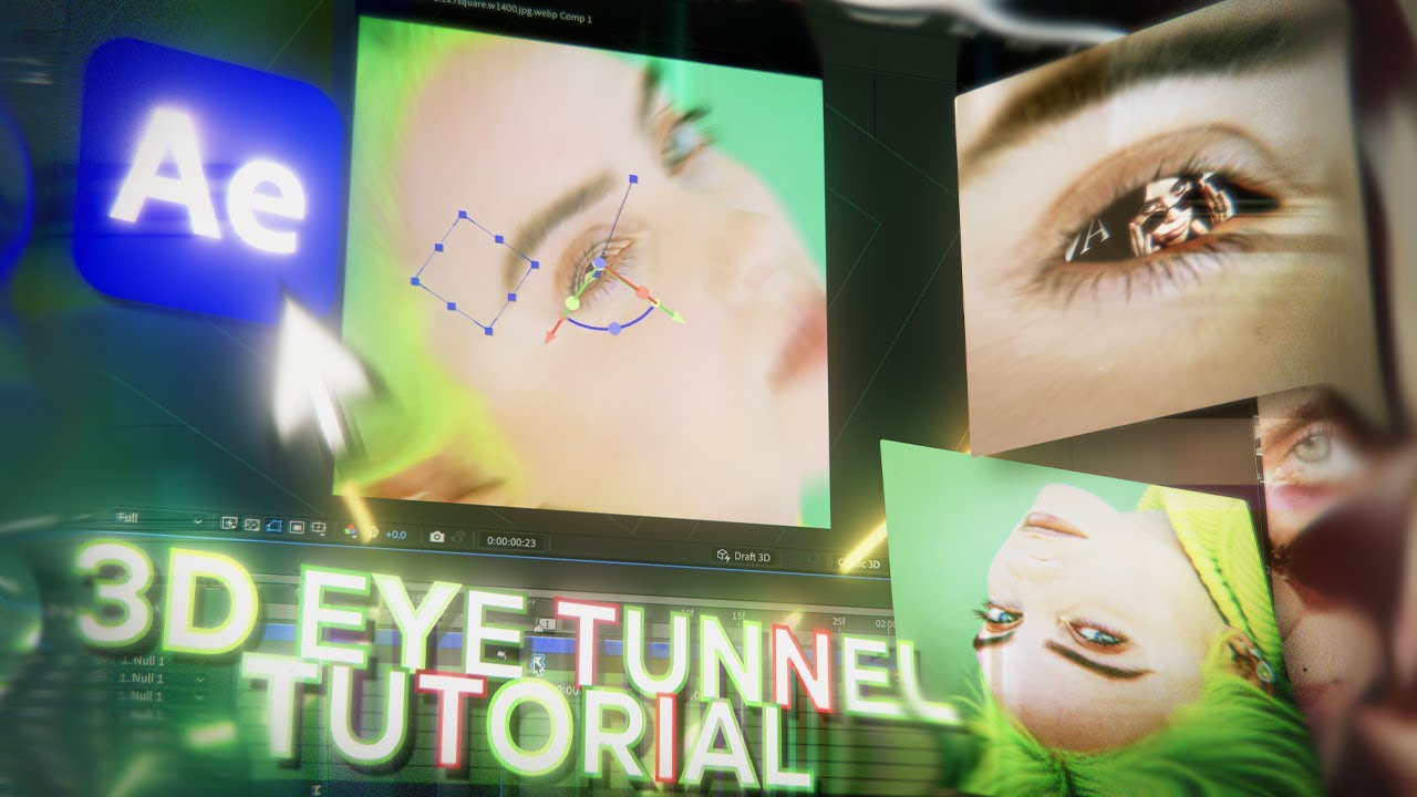 3D Eye Tunnel Transition Tutorial + PJF | After Effects